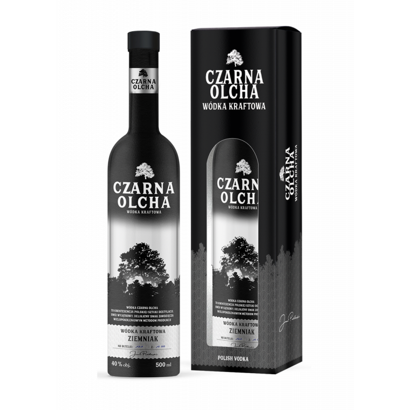 CZARNA OLCHA WÓDKA KRAFTOWA ZIEMNIAK 0,5L + KATRONIK